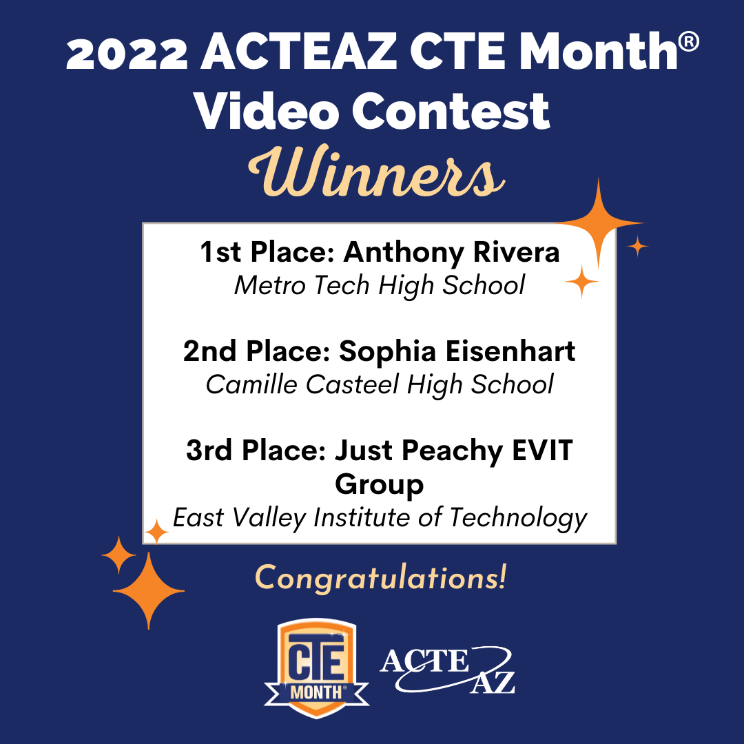 2022 CTE Month Winners Social Media Post – ACTEAZ